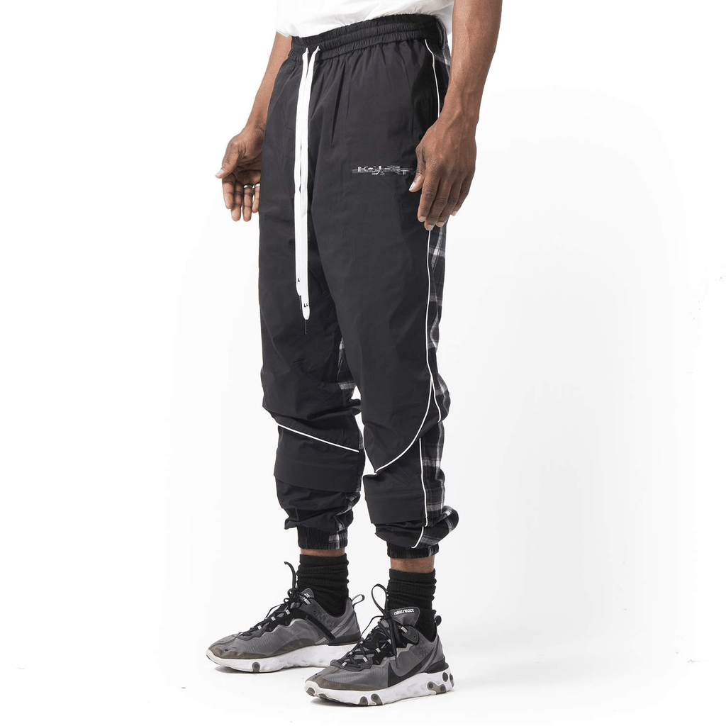 Nylon Split Check Tracksuit Bottom – Congruent Space