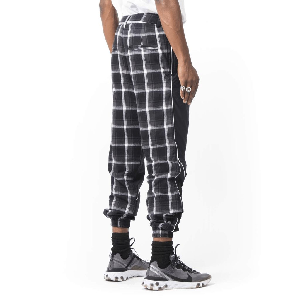 Nylon Split Check Tracksuit Bottom – Congruent Space