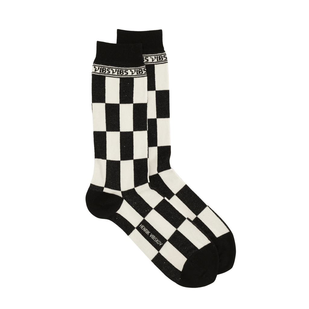 Porcelain Chess Sock (Black & White Chess) – Congruent Space